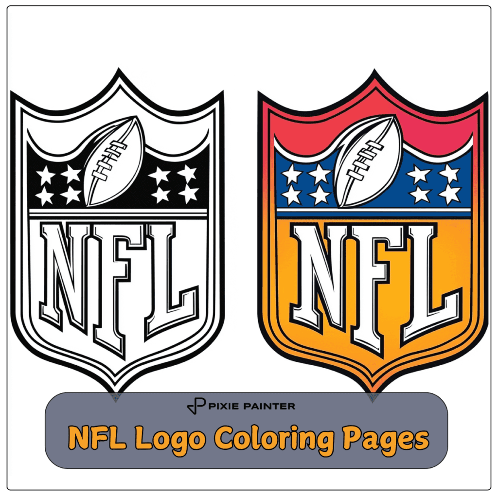 30 NFL Logo Coloring Pages [Free PDFs] - Pixie Painter