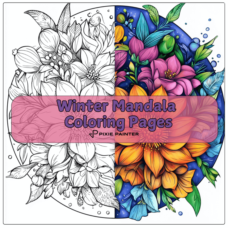24 Winter Mandala Coloring Pages [Free PDFs] - Pixie Painter