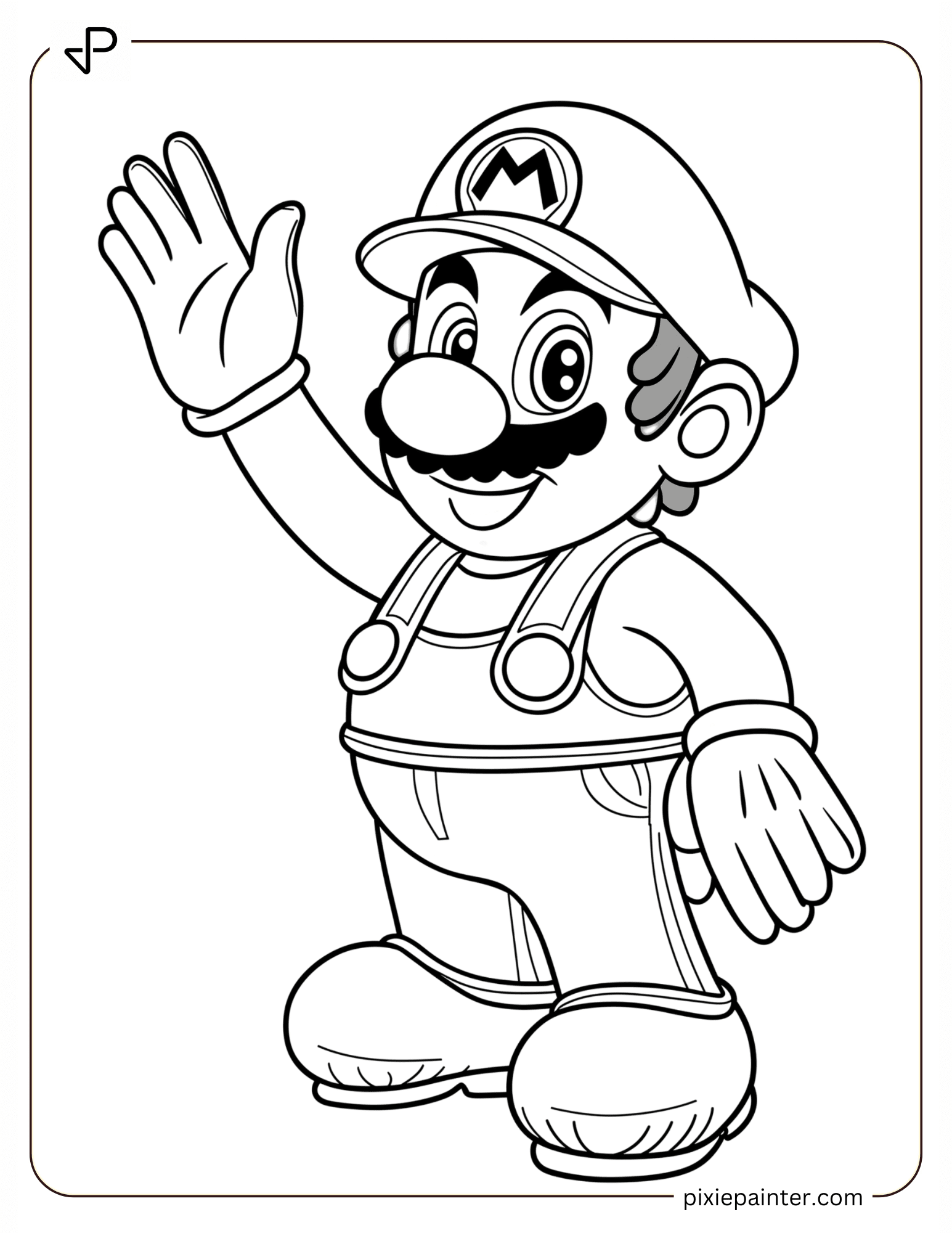 40 Super Mario Coloring Pages [Free PDFs] - Pixie Painter
