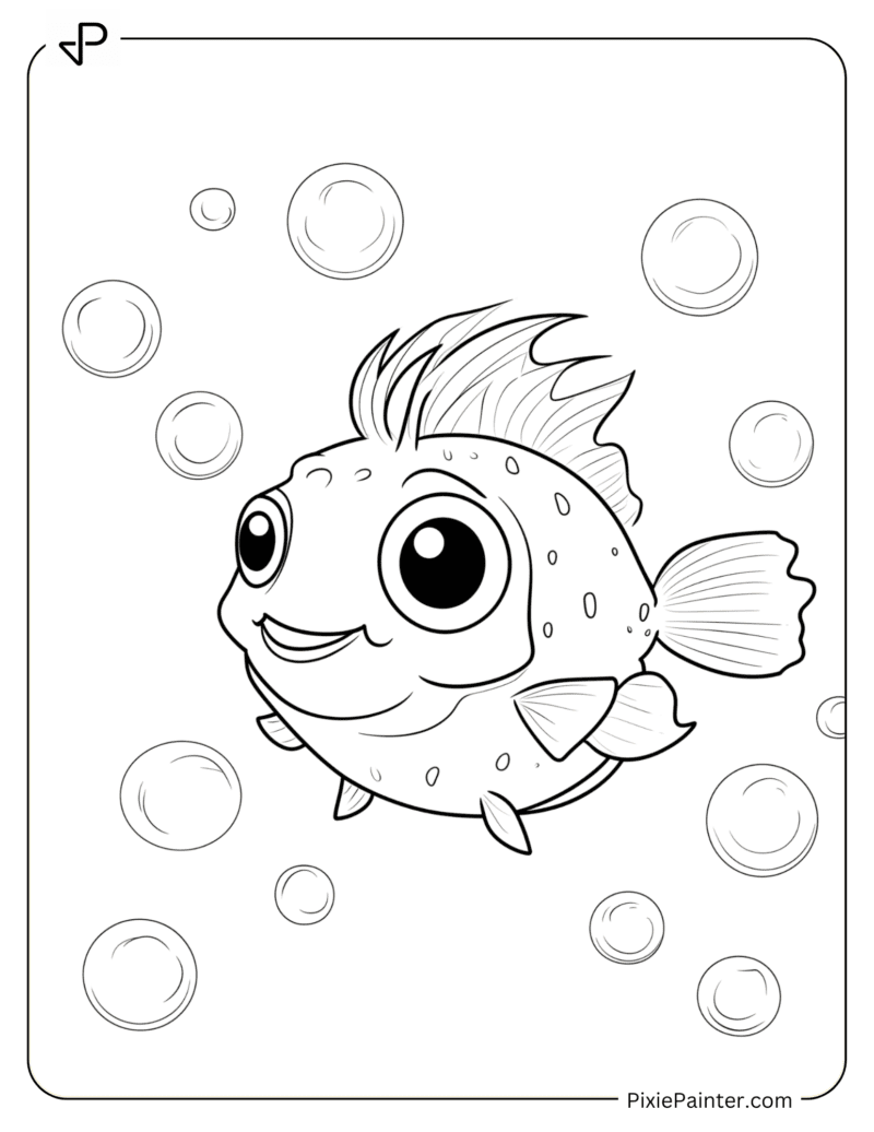 20 Pufferfish Coloring Pages [Free PDFs] - Pixie Painter