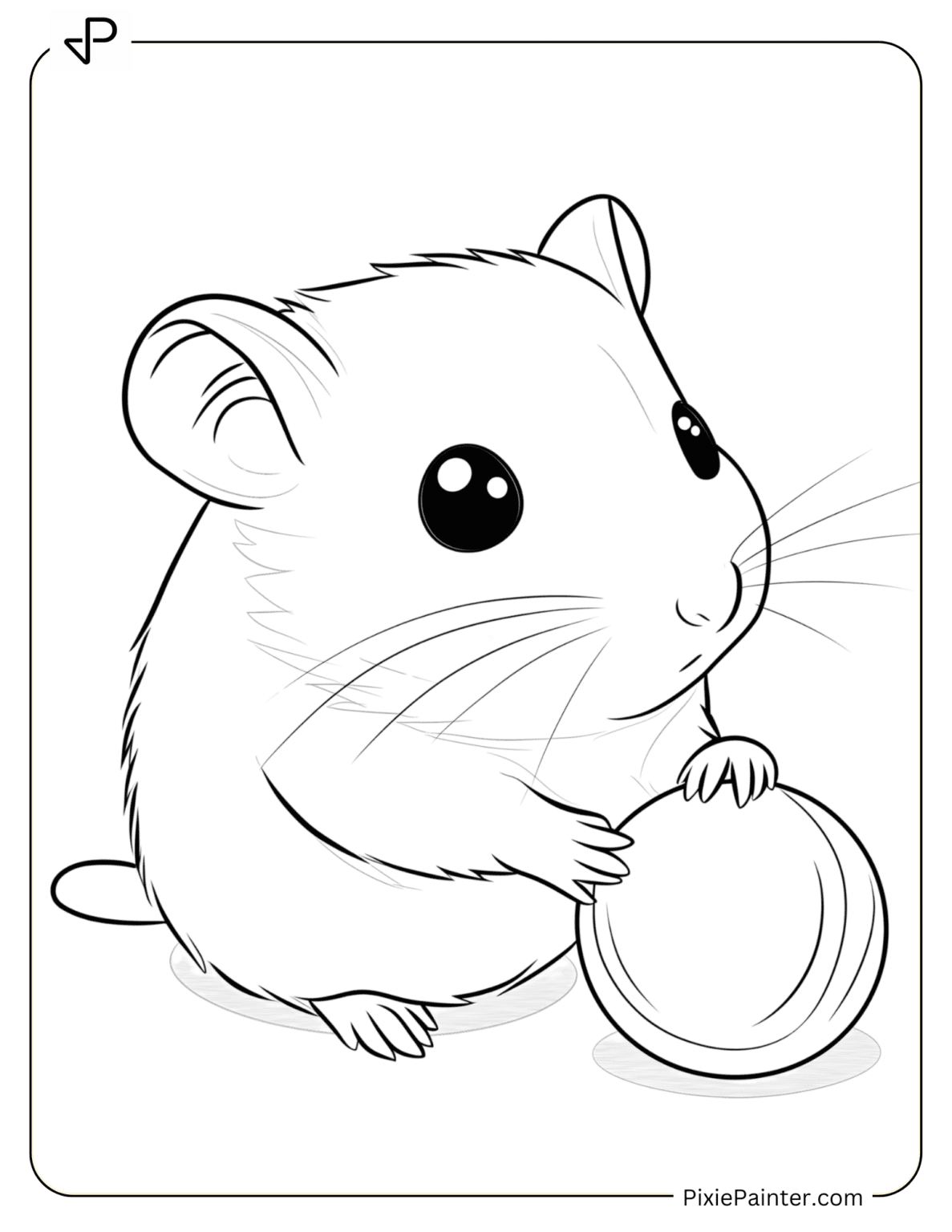 46 Cute Hamster Coloring Pages [Free PDFs]