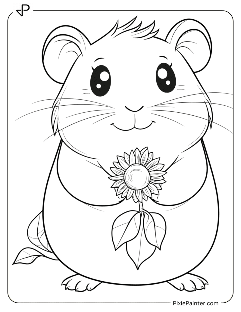 46 Cute Hamster Coloring Pages [Free PDFs]