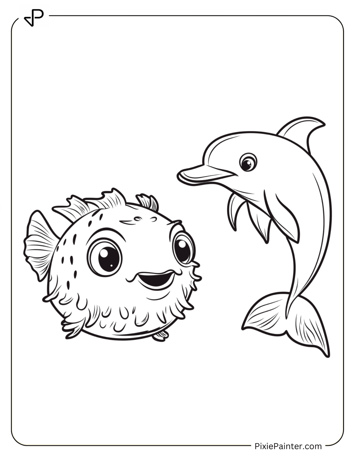 20 Pufferfish Coloring Pages [Free PDFs] - Pixie Painter