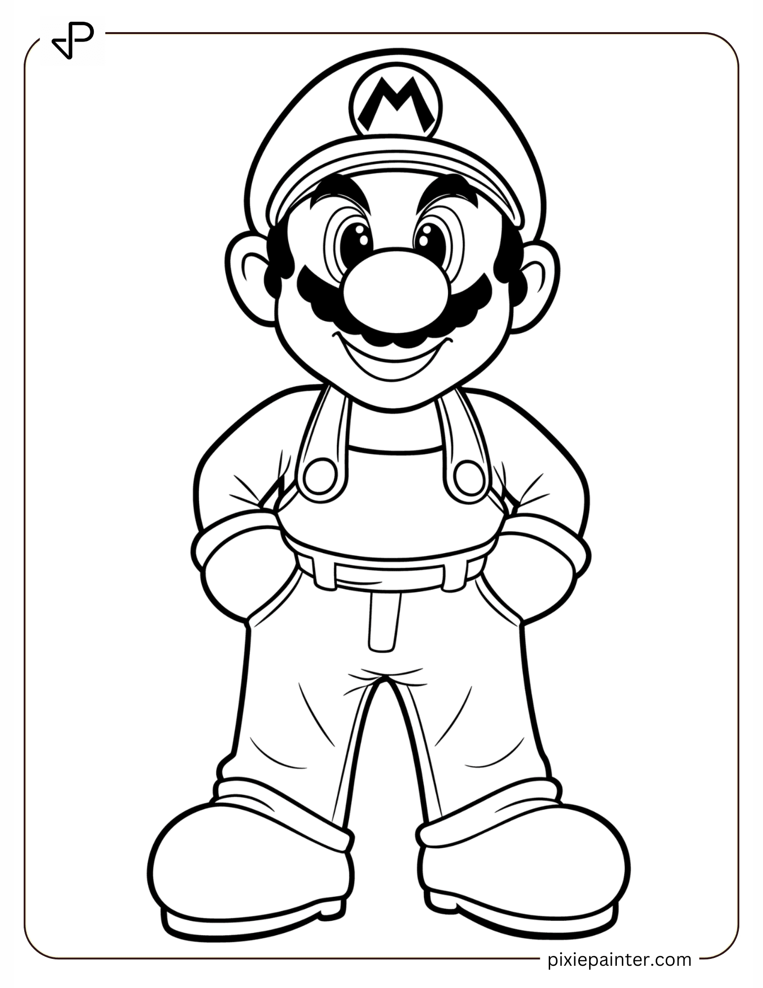 40 Super Mario Coloring Pages [Free PDFs] - Pixie Painter