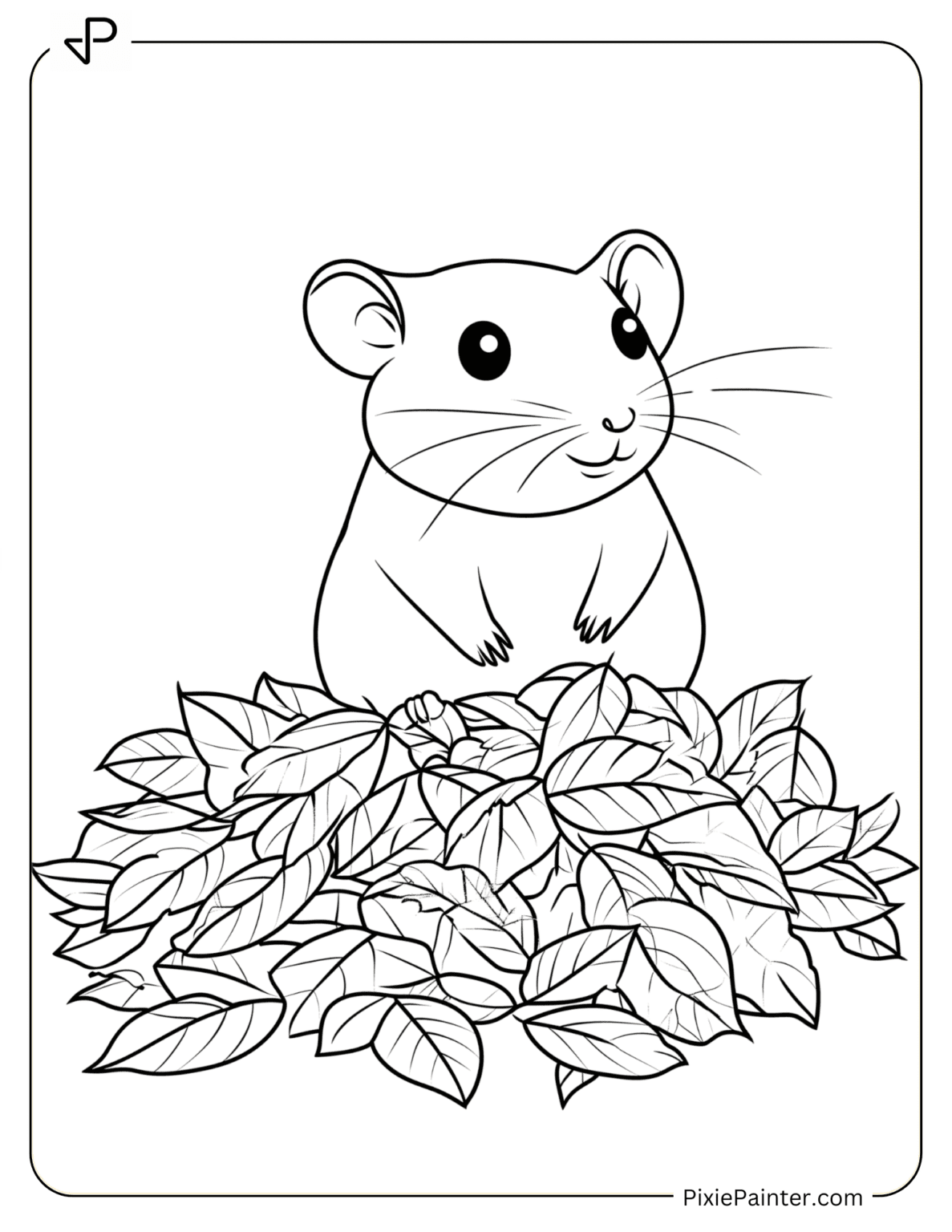 46 Cute Hamster Coloring Pages [Free PDFs]