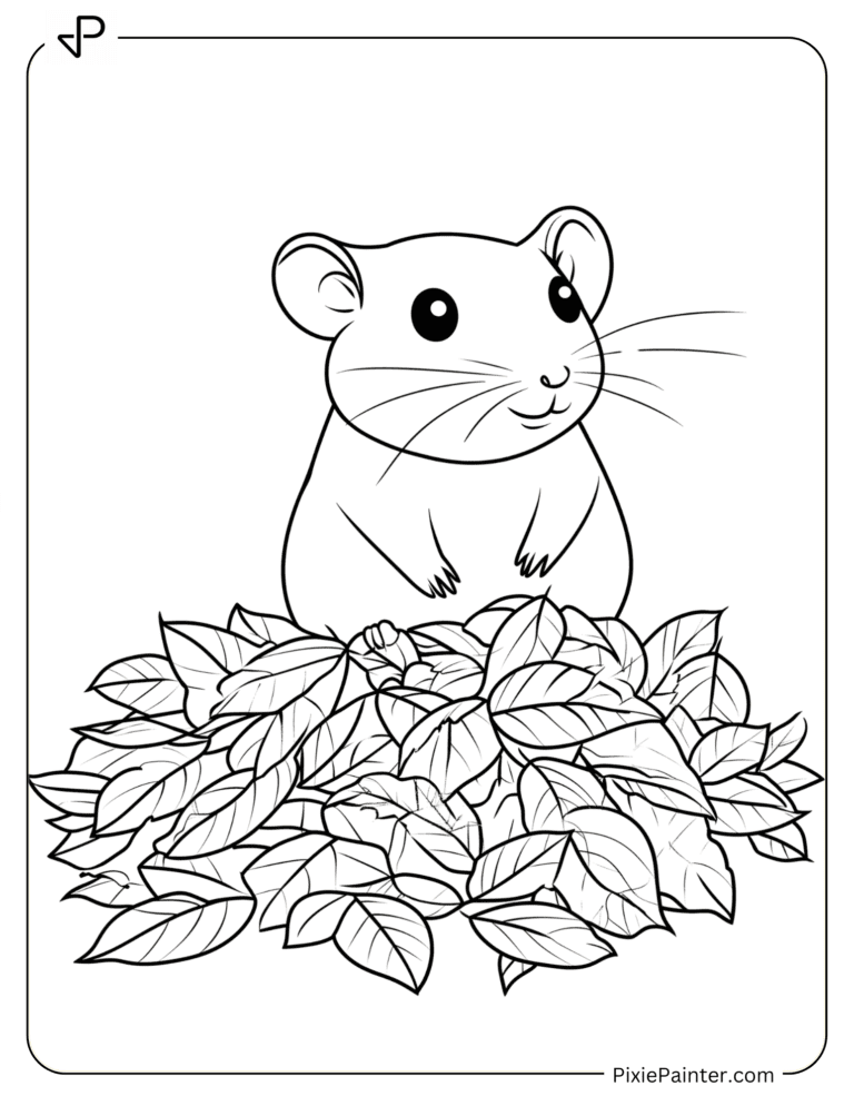 46 Cute Hamster Coloring Pages [Free PDFs]