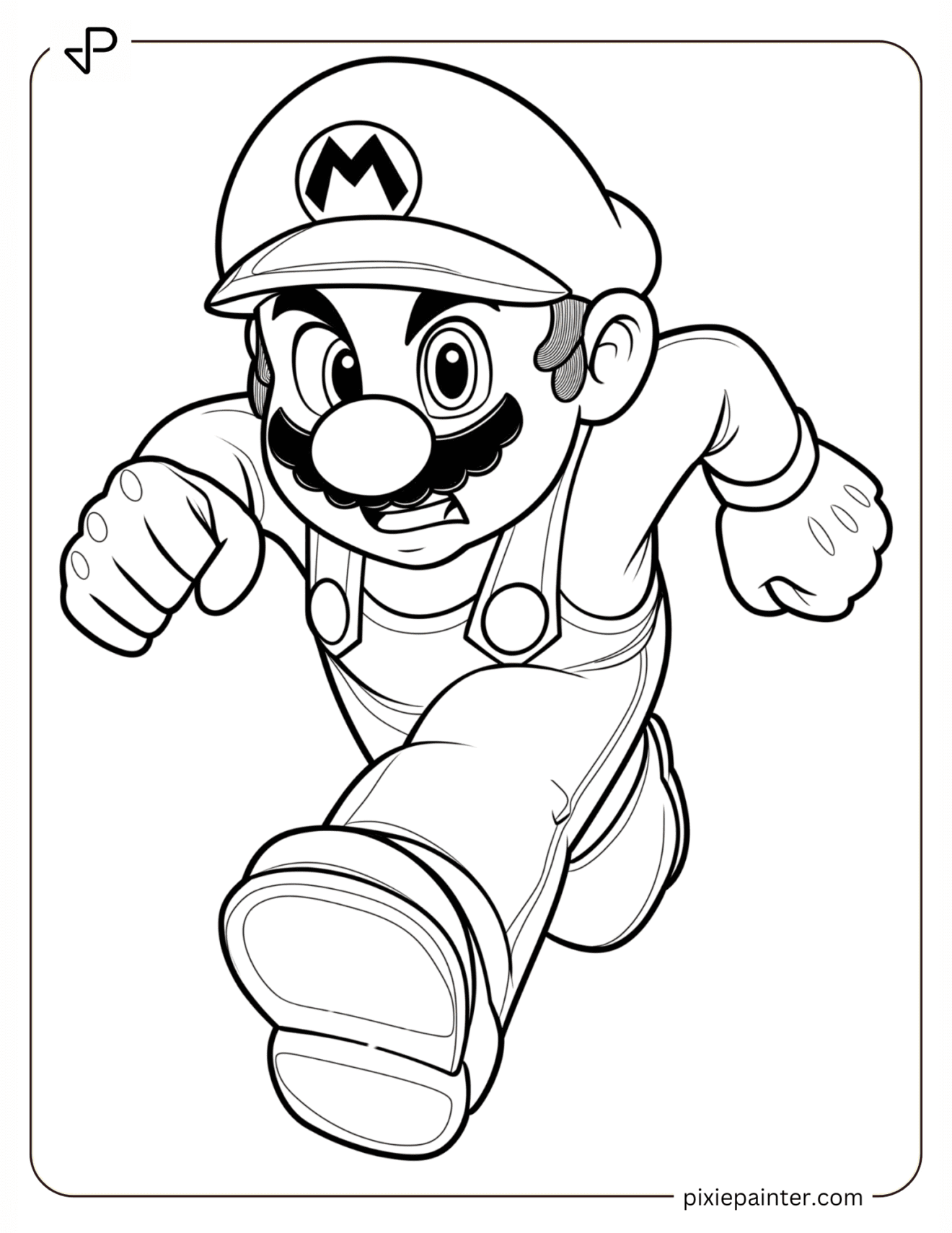40 Super Mario Coloring Pages [Free PDFs] - Pixie Painter