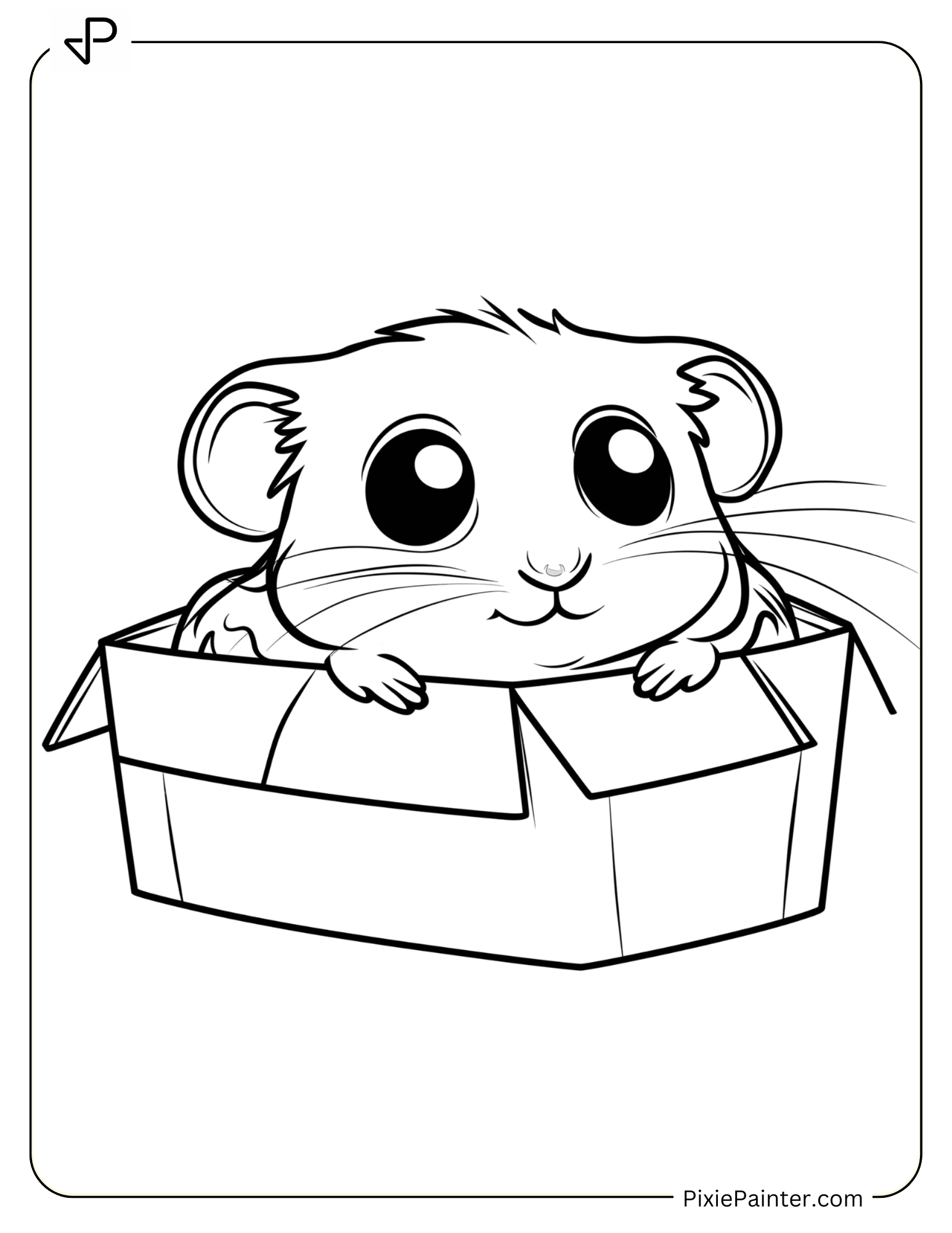 46 Cute Hamster Coloring Pages [Free PDFs]