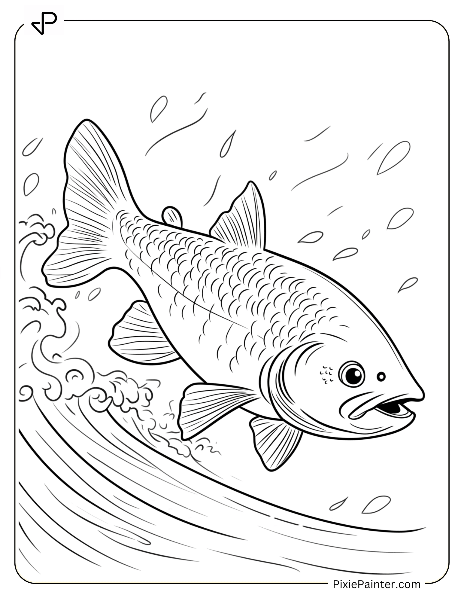 28 Trout Coloring Pages [Free PDFs] - Pixie Painter