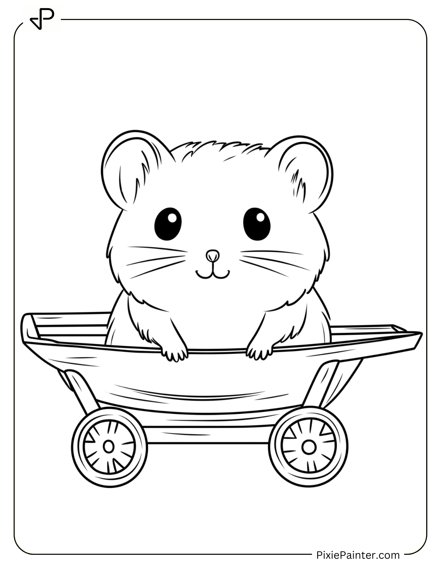 46 Cute Hamster Coloring Pages [Free PDFs]
