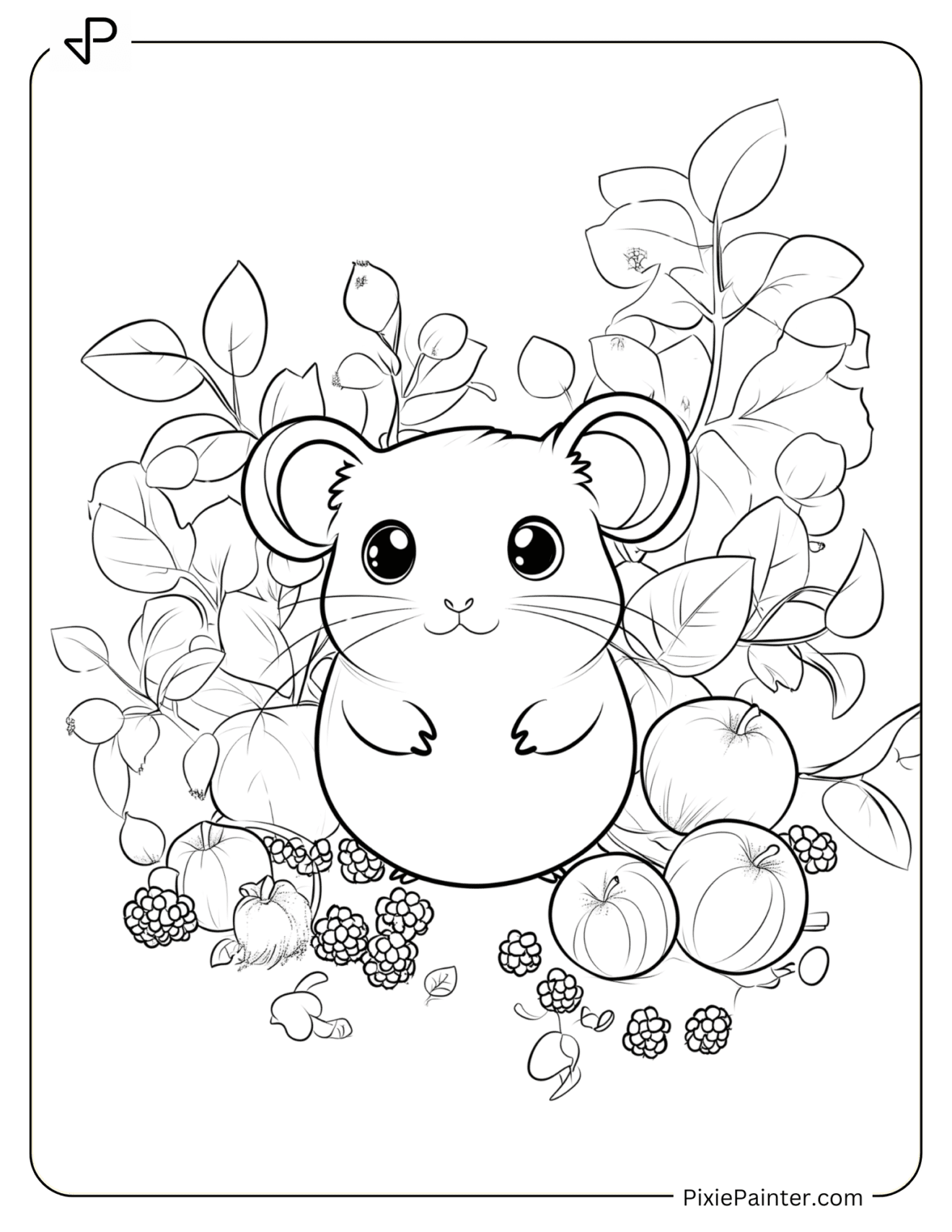 46 Cute Hamster Coloring Pages [Free PDFs]