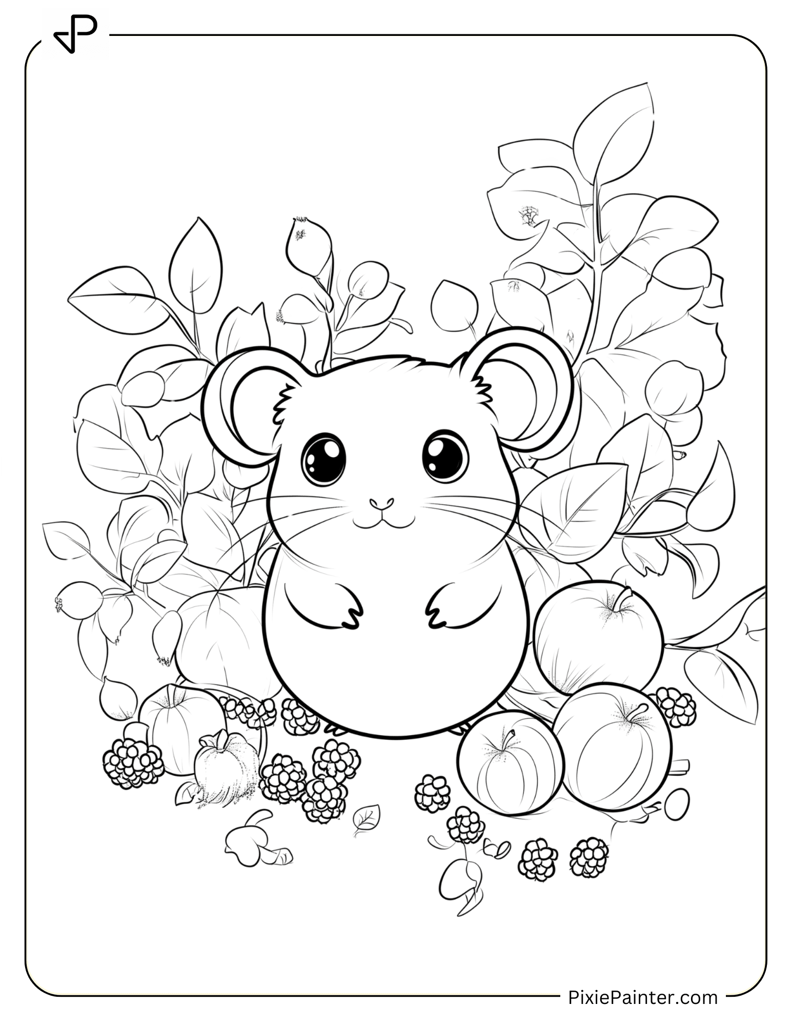 46 Cute Hamster Coloring Pages [Free PDFs]