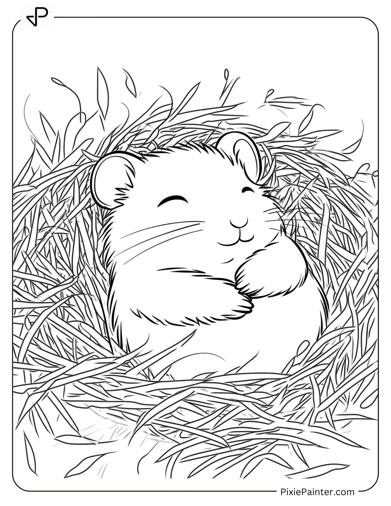 46 Cute Hamster Coloring Pages [Free PDFs]