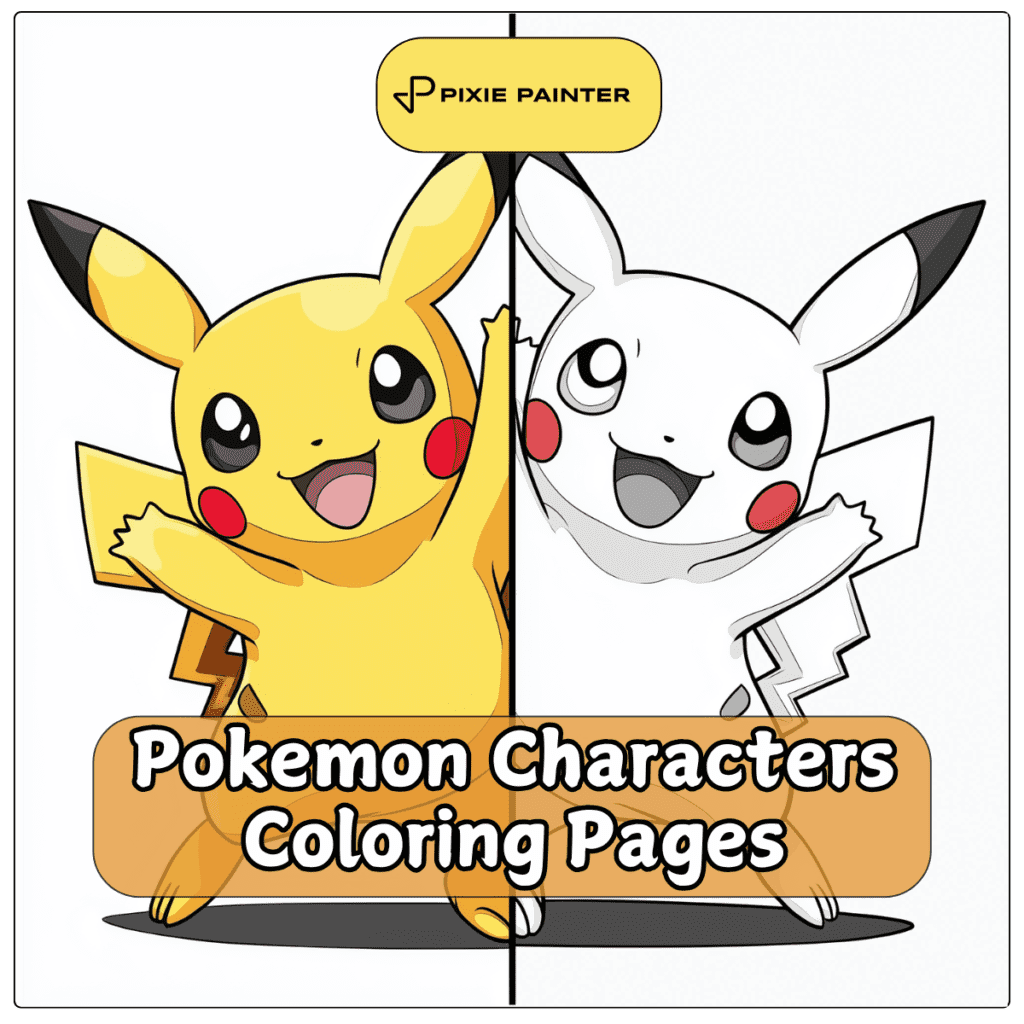 30 Pokemon Characters Coloring Pages [Free PDFs] - Pixie Painter