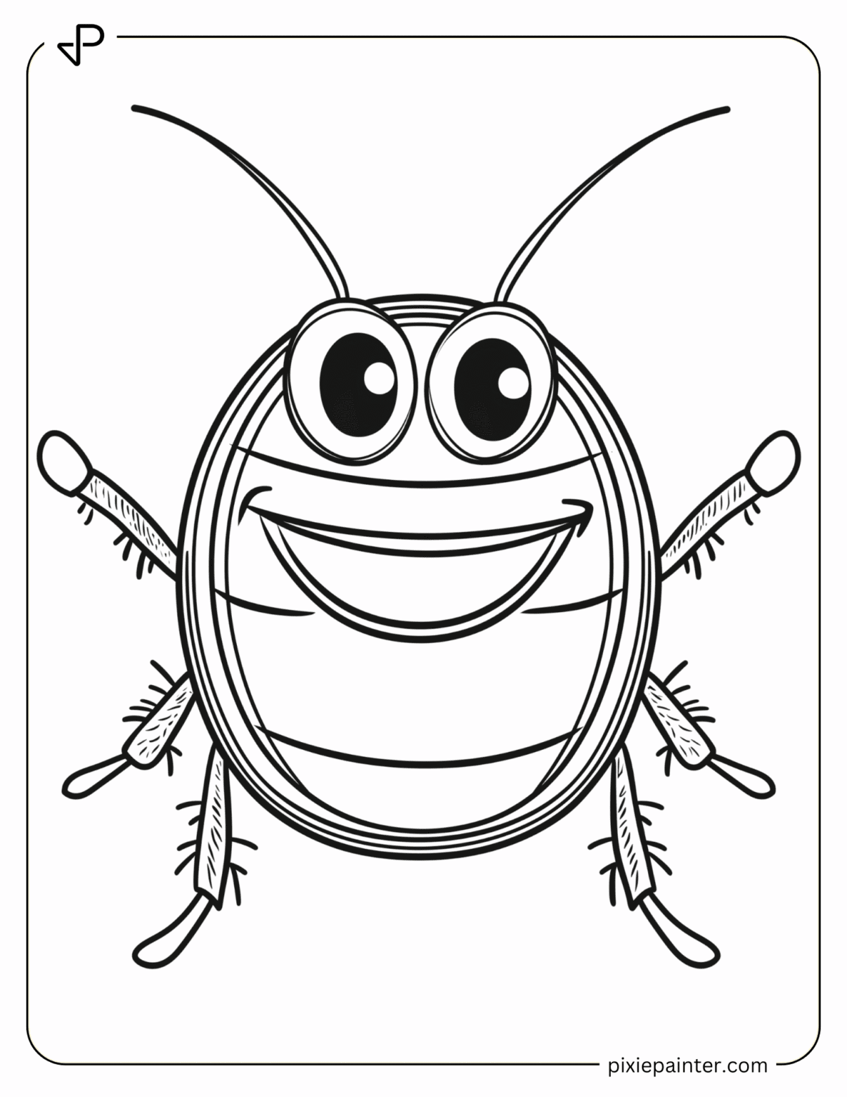 23 Cockroach Coloring Pages [Free PDFs] - Pixie Painter