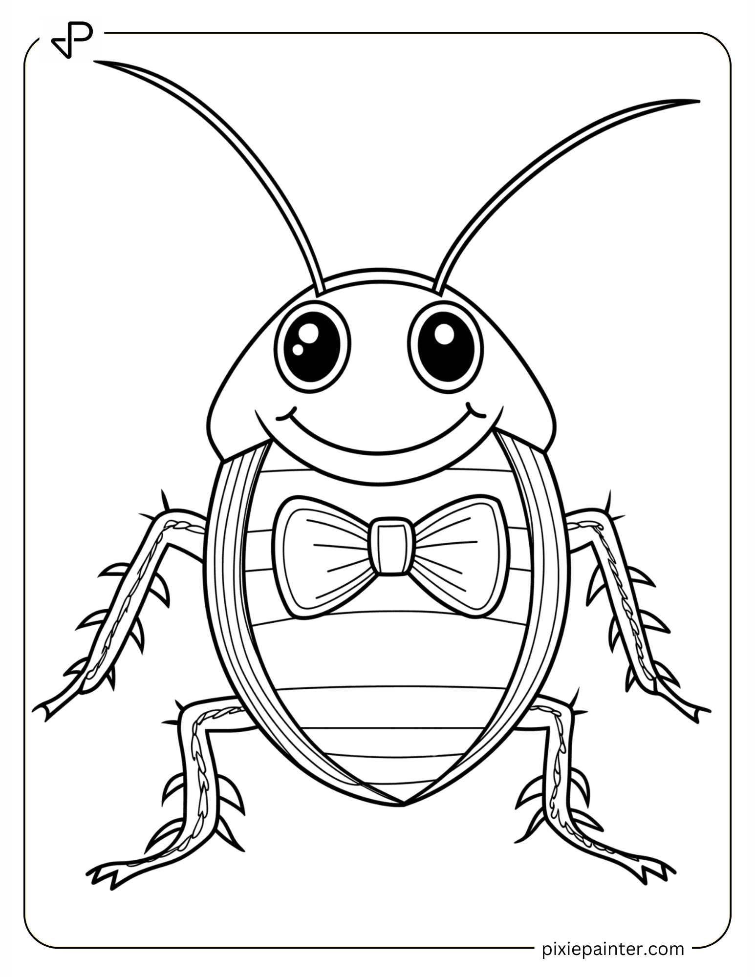 23 Cockroach Coloring Pages [Free PDFs] - Pixie Painter