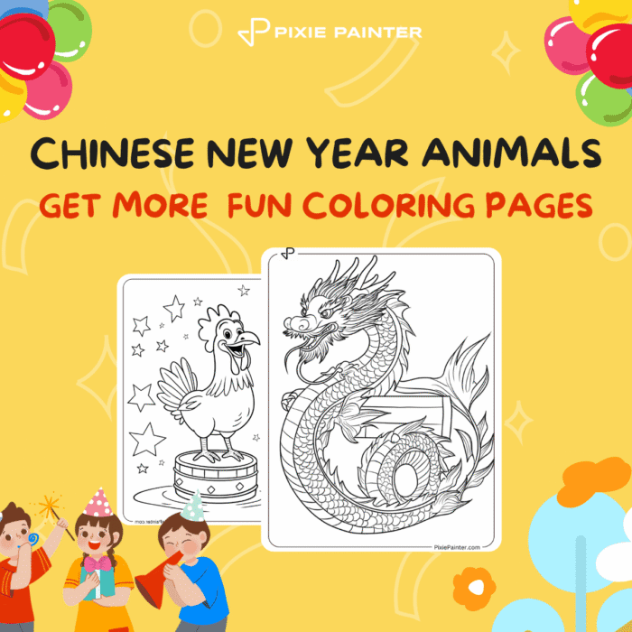 400+ New Year Coloring Pages [Free PDFs]