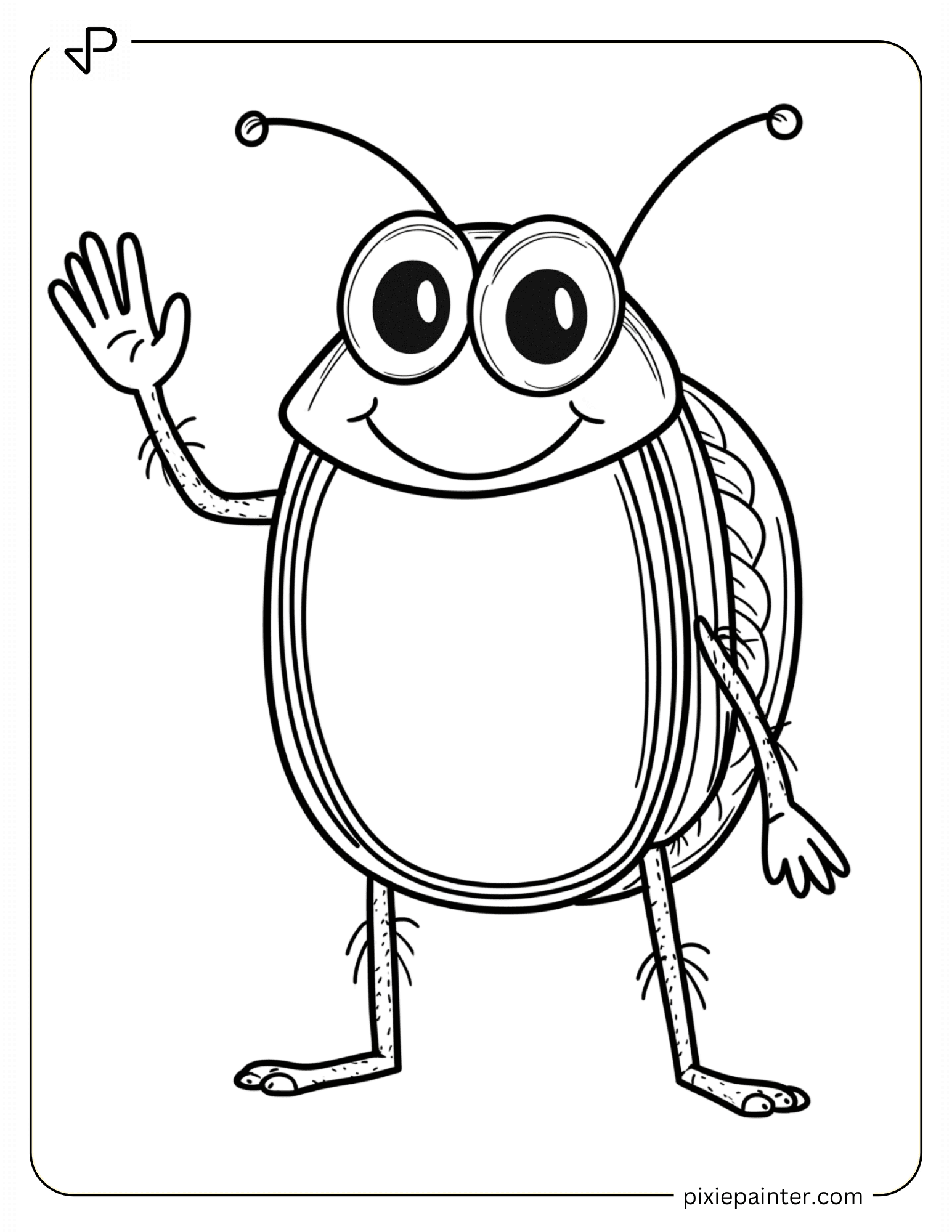 23 Cockroach Coloring Pages [Free PDFs] - Pixie Painter