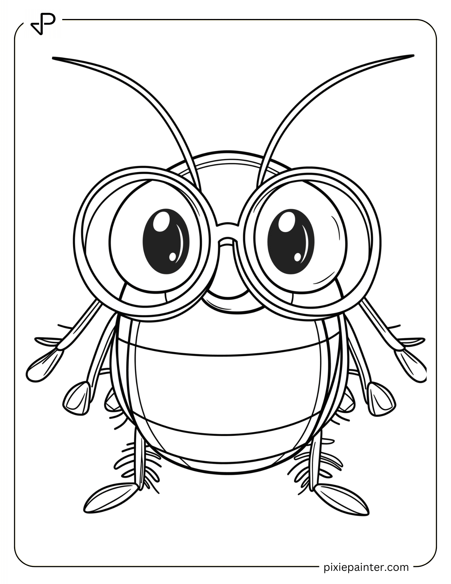 23 Cockroach Coloring Pages [Free PDFs] - Pixie Painter