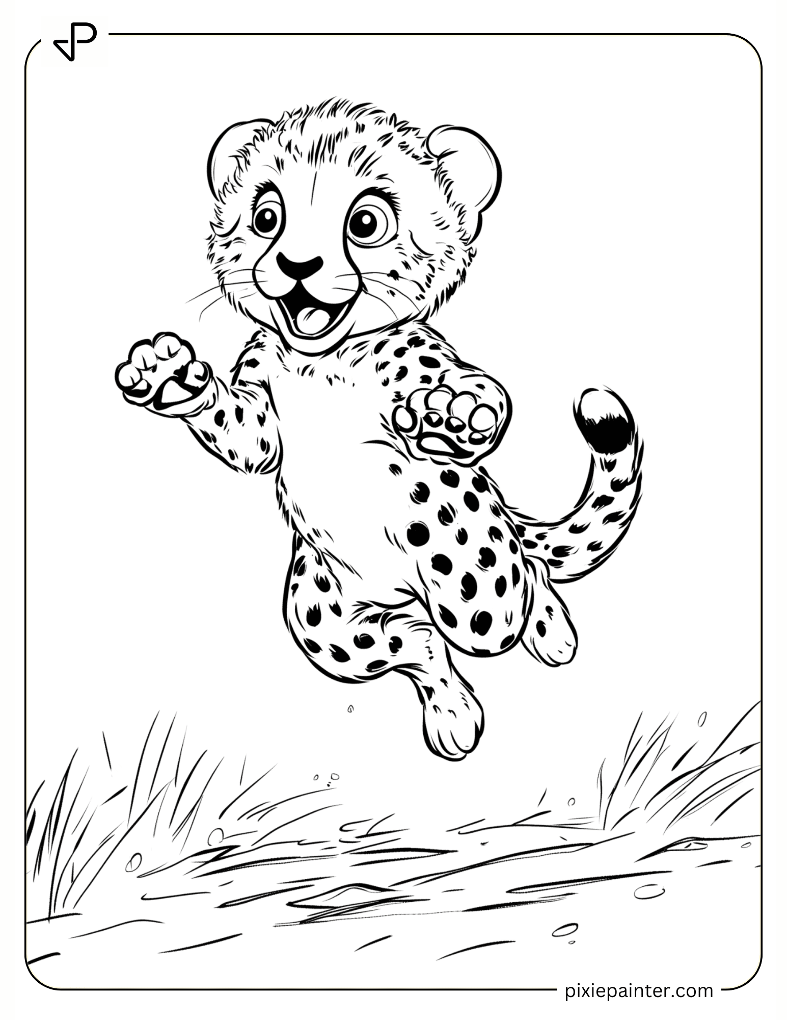 38 Cheetah Coloring Pages [Free PDFs] - Pixie Painter