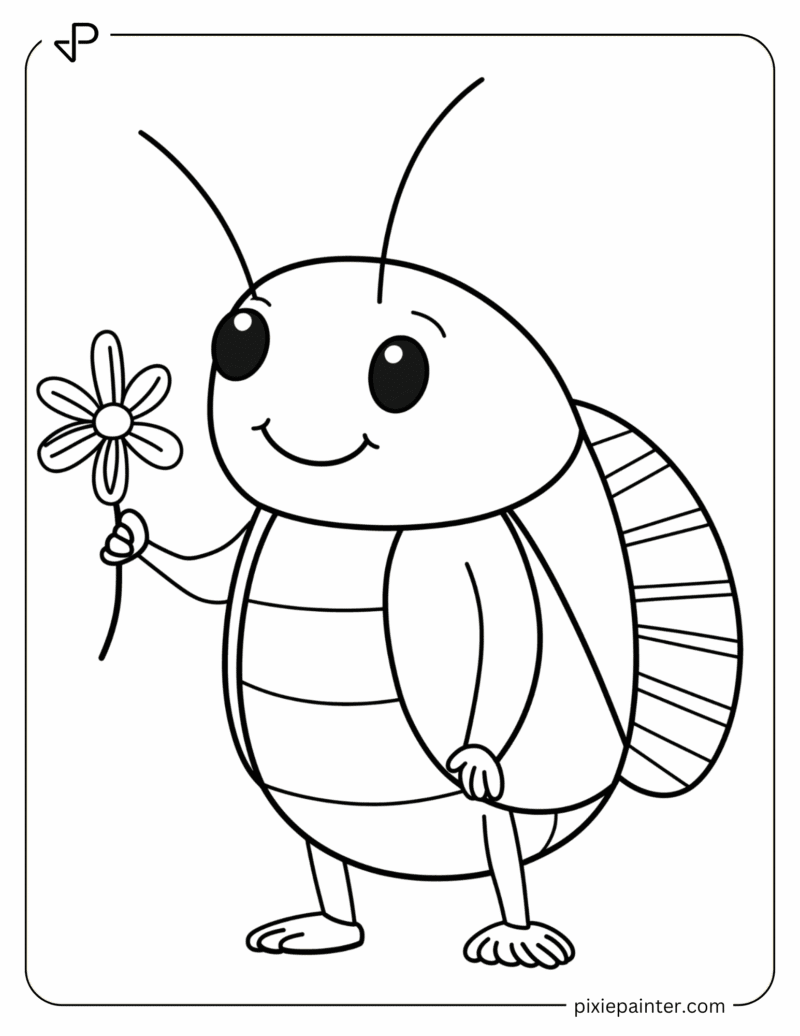 23 Cockroach Coloring Pages [Free PDFs] - Pixie Painter