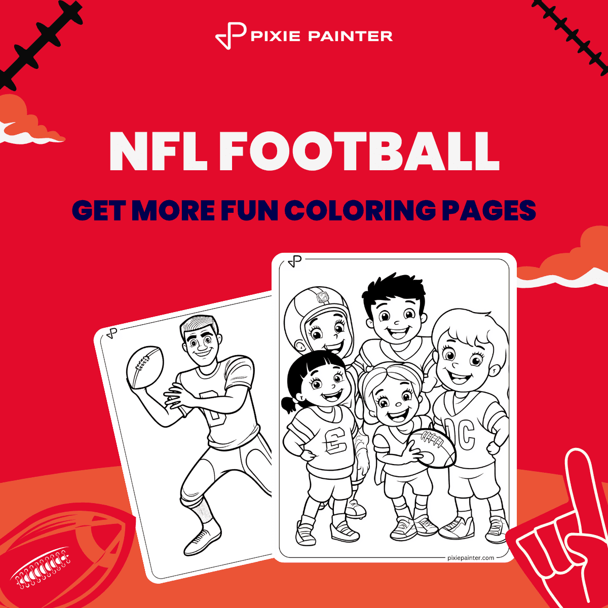 300+ Football Coloring Pages [Free PDFs]