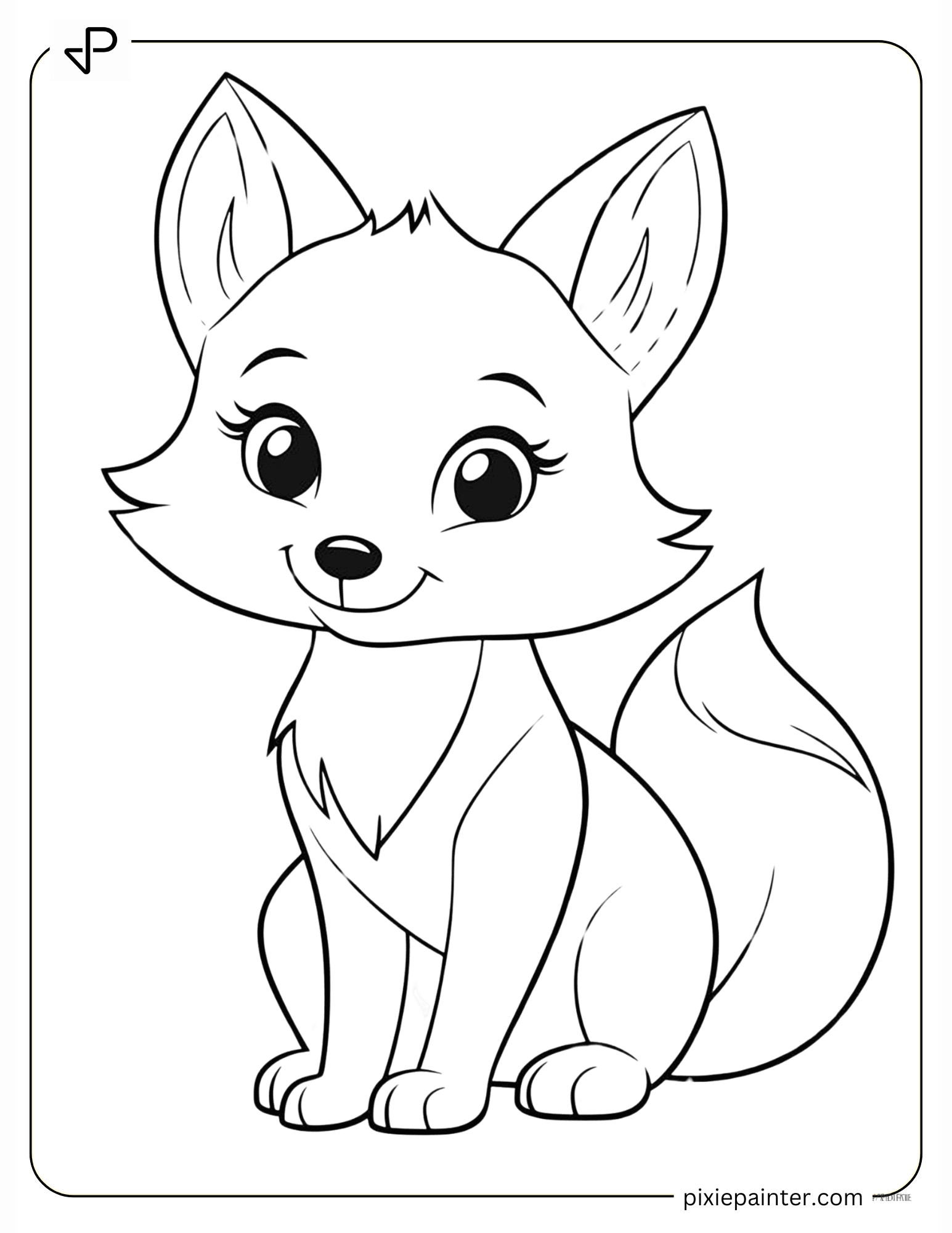 25 Cute Character Coloring Pages [Free PDFs] - Pixie Painter