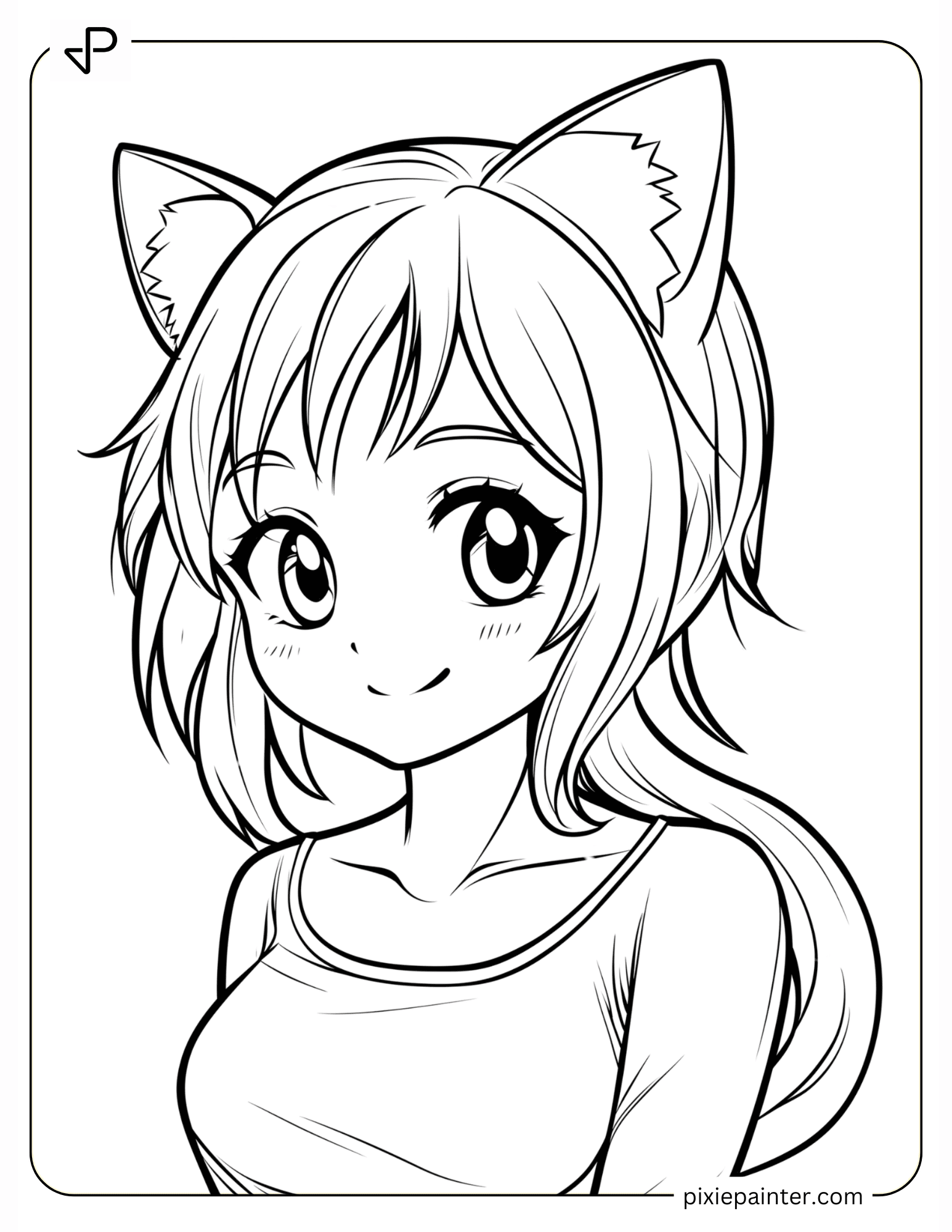 29 Cute Anime Characters Coloring Pages [Free PDFs] - Pixie Painter