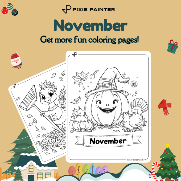 600+ Winter Coloring Pages [Free PDFs] - Pixie Painter