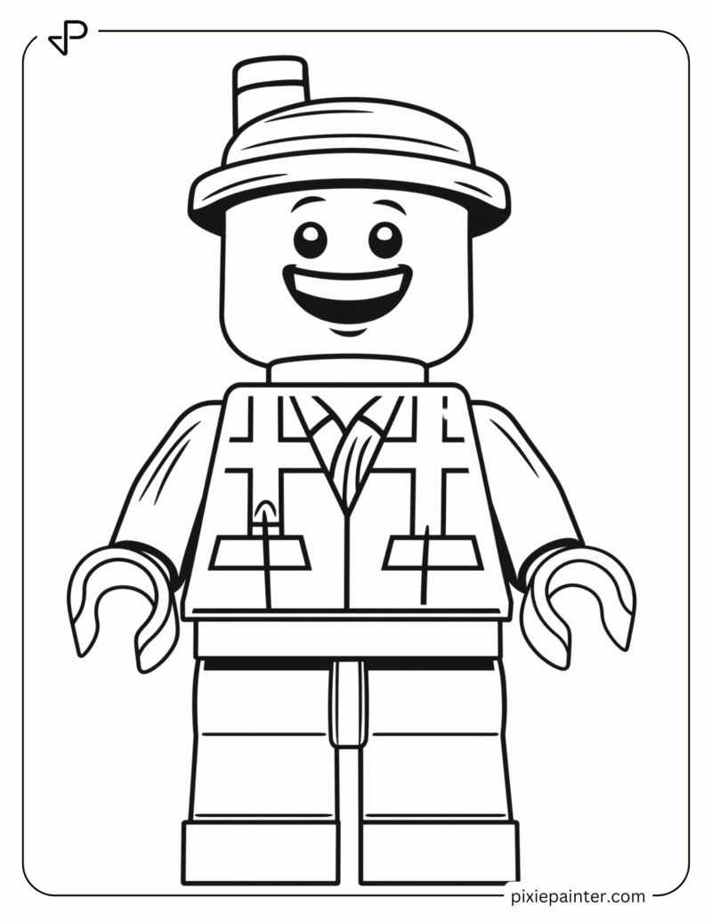 24 Lego Character Coloring Pages [Free PDFs] - Pixie Painter