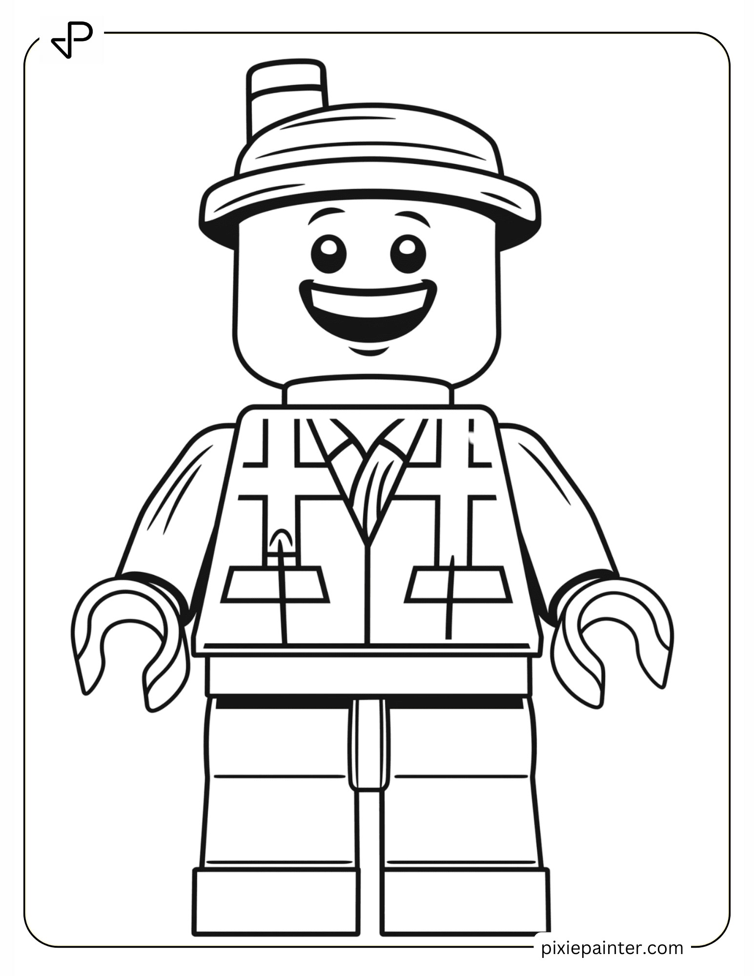 24 Lego Character Coloring Pages [Free PDFs] - Pixie Painter
